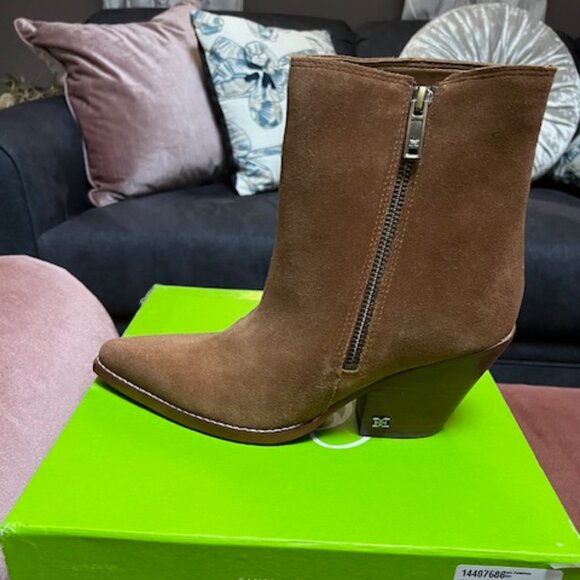 Sam Edelman | Shoes | Sam Edleman Brown Suede Booties Size 7 | Poshmark